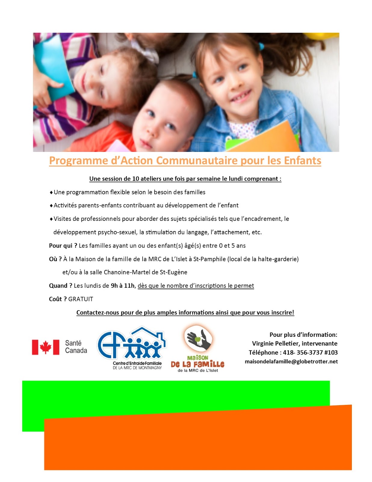 La CDC ICI Montmagny-L'Islet: Programme d'Action Communautaire pour les ...