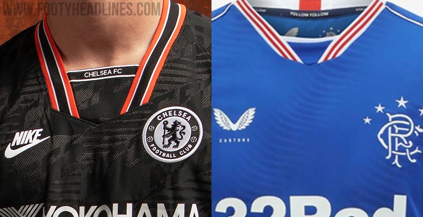 Castore Copies Nike Kit Elements For Rangers 20-21 Home Kit - Footy ...