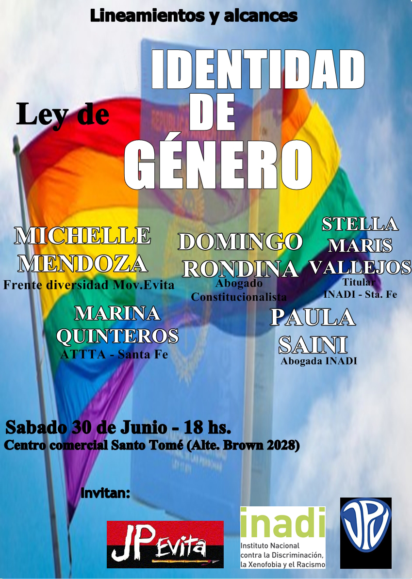 Prensa Evita Sta Fe: “LINEAMIENTOS Y ALCANCES DE LA LEY DE IDENTIDAD DE ...