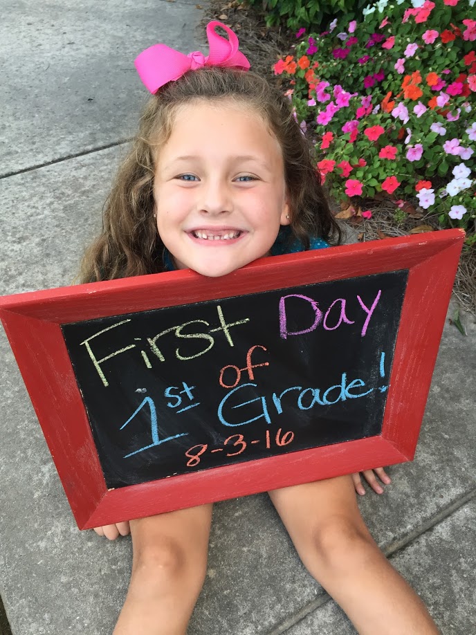One more made four!: We have a 1st grader!