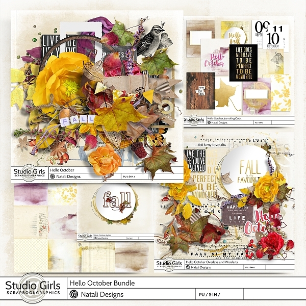 Natali Design: Hello October Collection, freebie