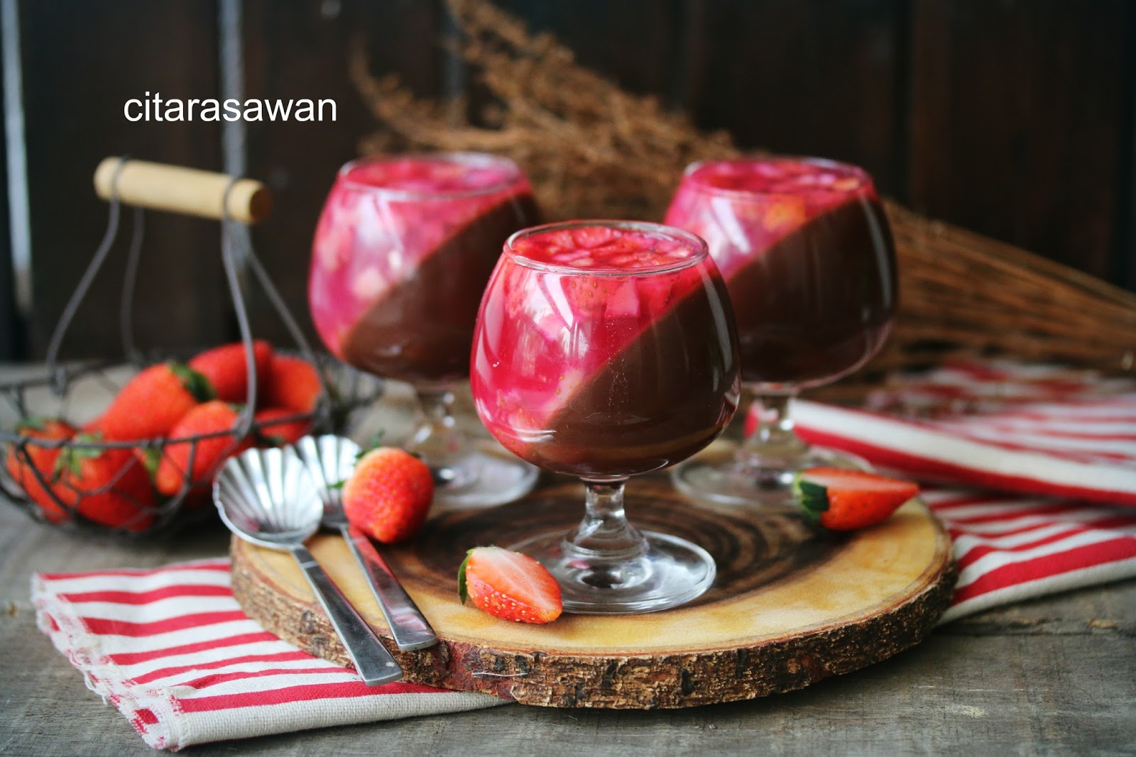 Milo Strawberry Puding ~ Resepi Terbaik