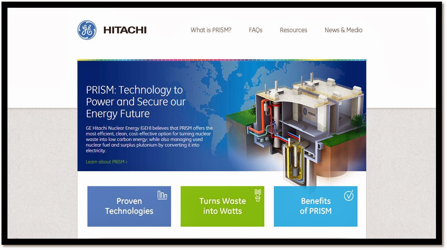PRISMs to Power the UK.: GE Hitachi PRISM - The Future of Nuclear Energy.