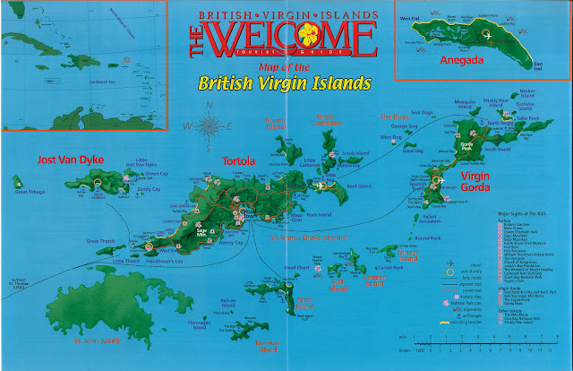 MAPS OF THE BRITISH VIRGIN ISLANDS