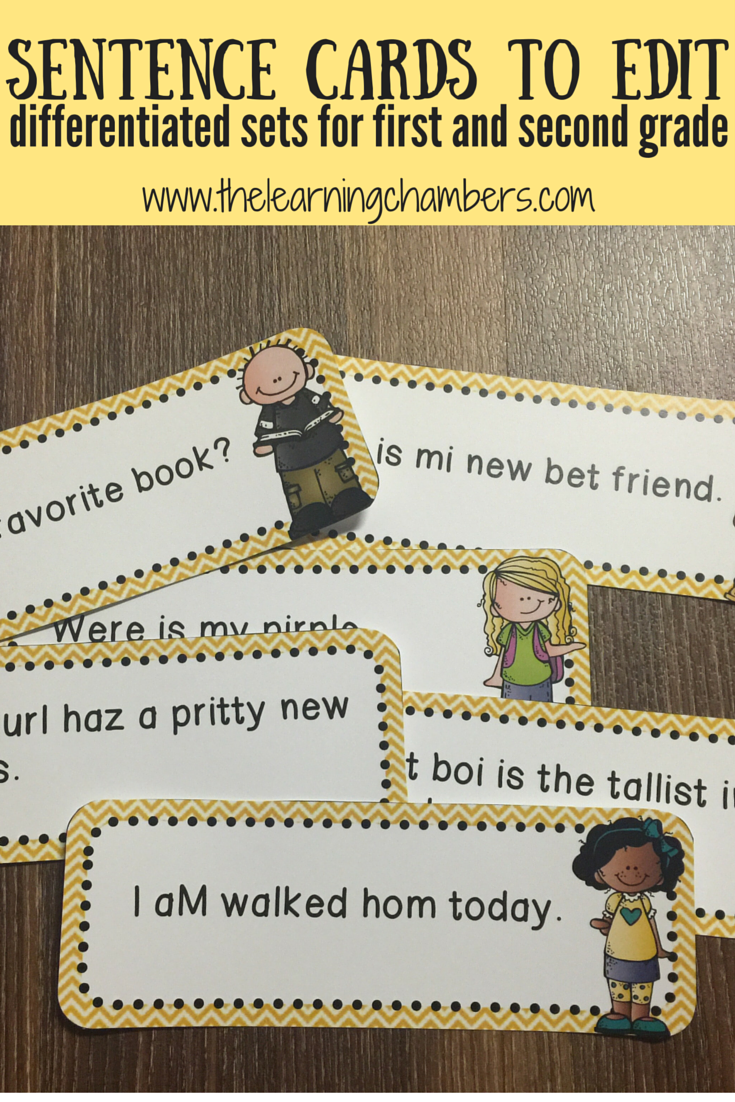 The Elementary Entourage: Spring Into Fix It Up Sentences