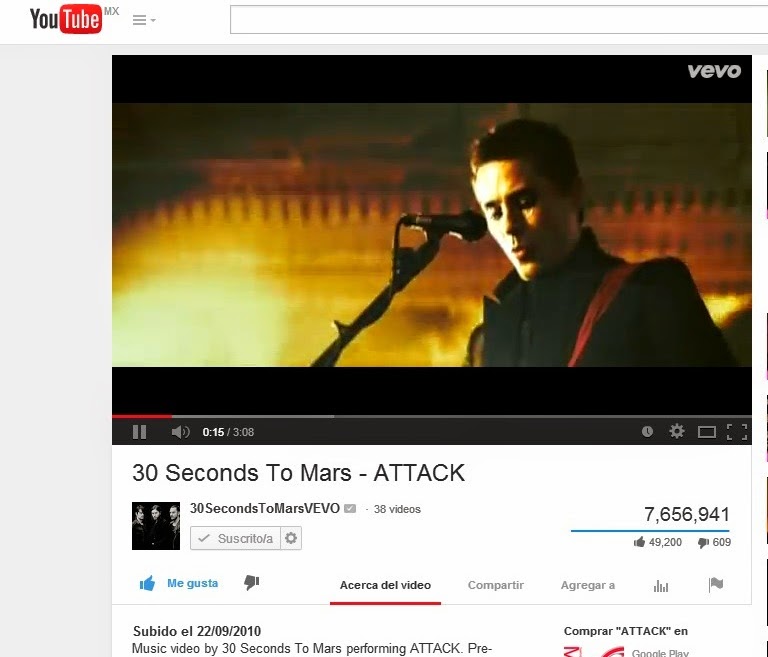 Jared Leto Latin American Fans: Videografia: ATTACK