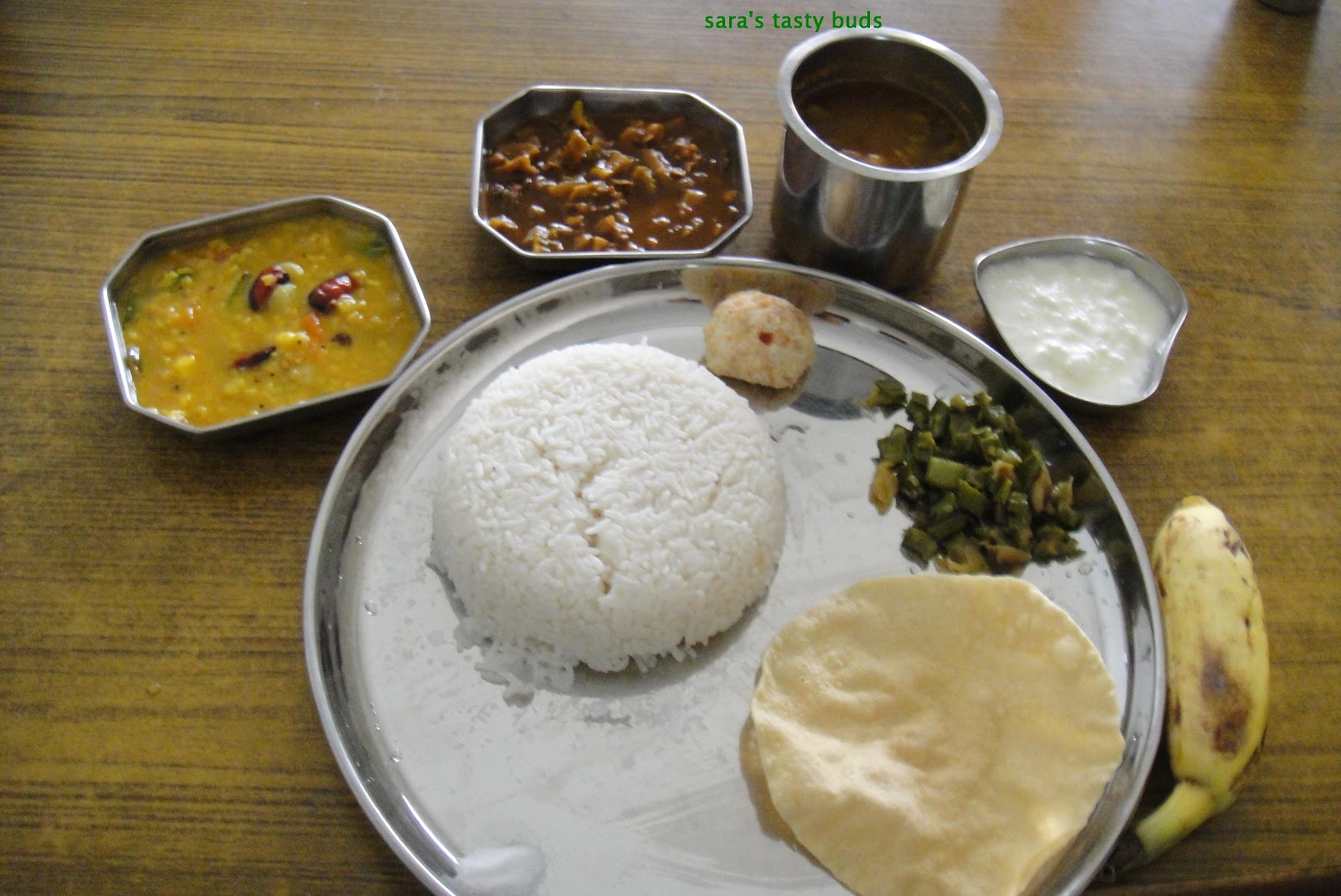 SARA'S TASTY BUDS: KONGU LUNCH THALI
