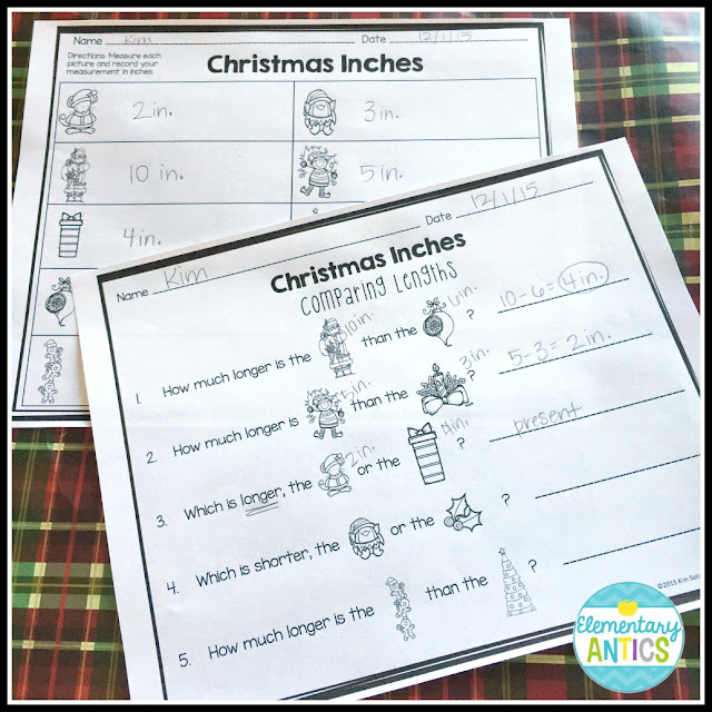 Counting Down 'Til the Big Day: Holiday Themed Math- Merry Measurement ...