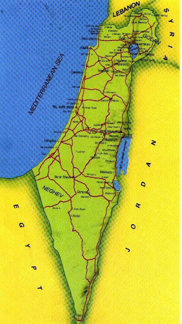 Mapa israel