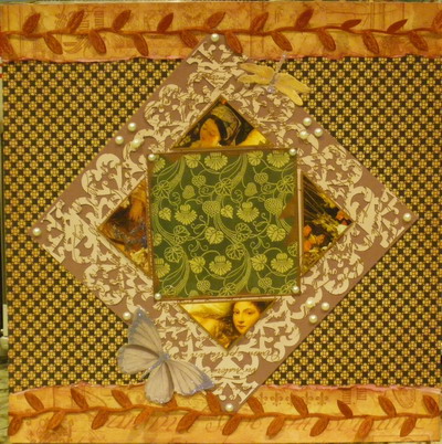 Made for Paper - Designs by Lis: Scrapbook Page with Scroll Heart Frame