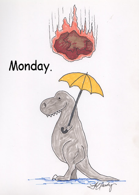 Heaven and Earth: Myron T. Rex cartoons