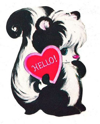 PowerOfBabel: Love Stinks: The Skunk Valentine Card