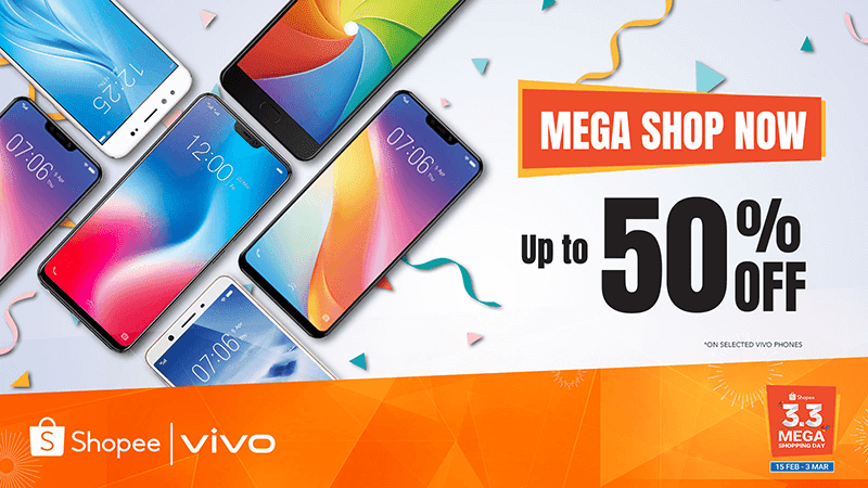 Vivo announces Shopee 3.3 Mega Shopping Day deals
