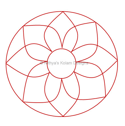 Nithya's Kolam Designs: Kolam 80: Navagraha Kolam | Kethu Bhagavan ...