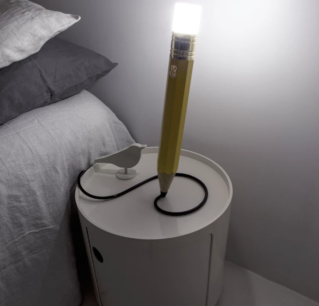 Drew the Pencil Lamp - Scribble all over your desk with this lamp ...