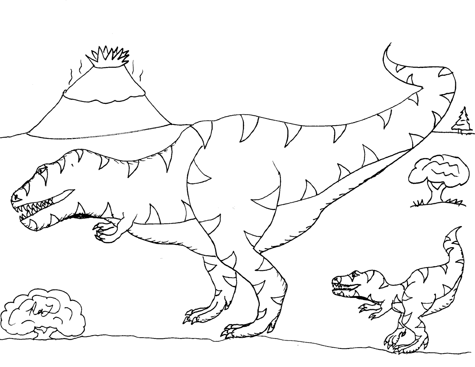 Robin's Great Coloring Pages: T. rex Size, Speed, and Development of ...