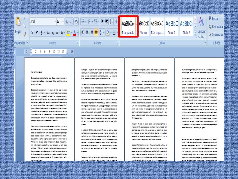 TIC_LAURA: Formato de texto en word