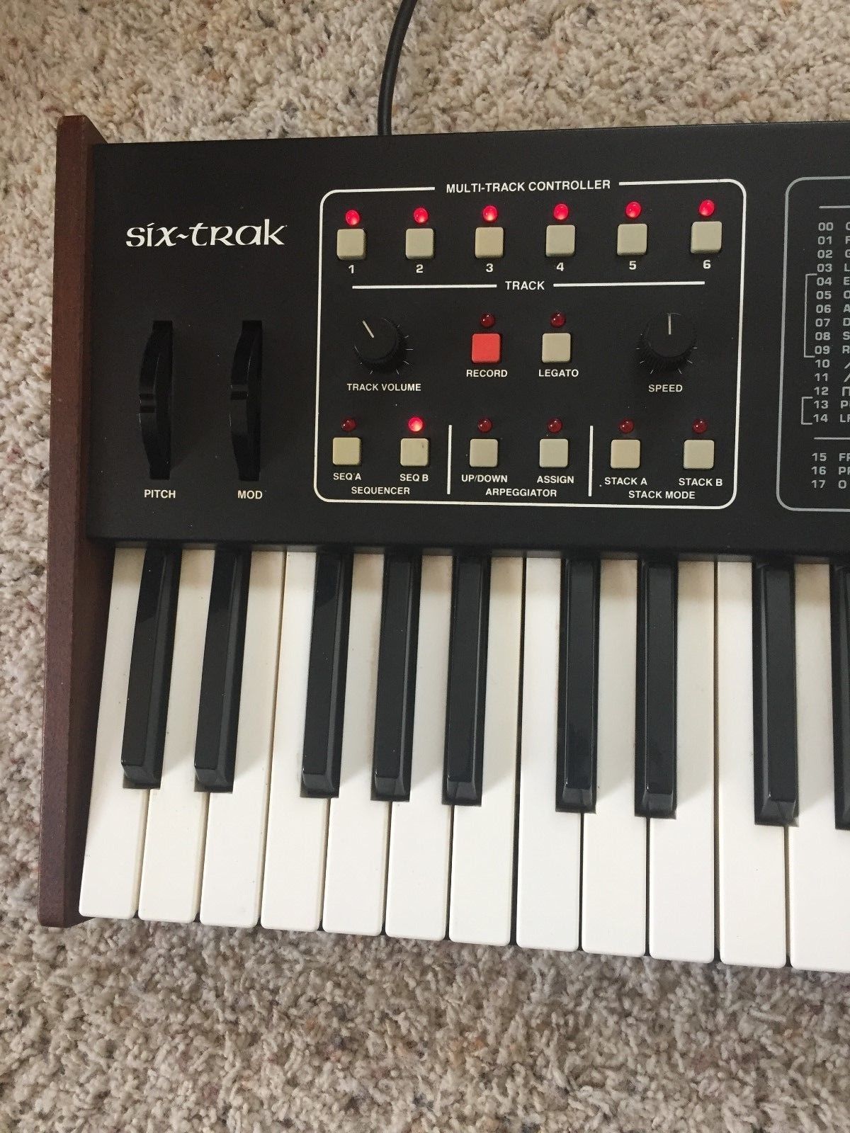 MATRIXSYNTH: Sequential Circuits Six-Trak SN 000474