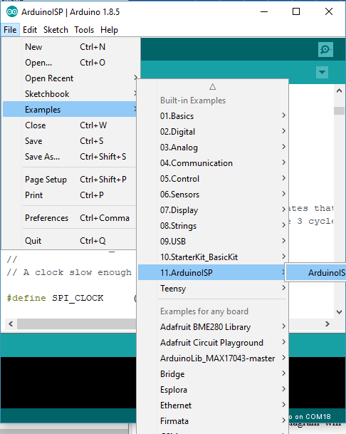 Thinker'sCloud: Programming Atmega 328P chip with an Arduino board as ...