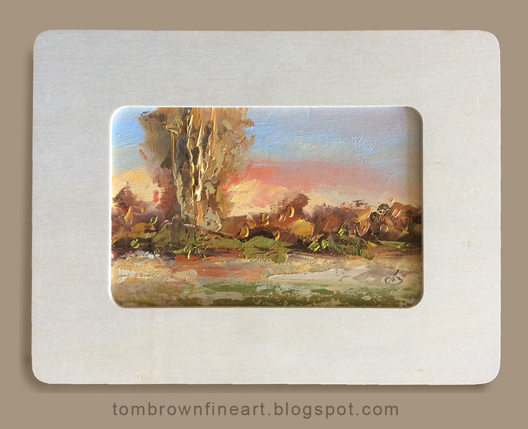 TOM BROWN FINE ART: FRAMED PLEIN AIR PAINTING by TOM BROWN