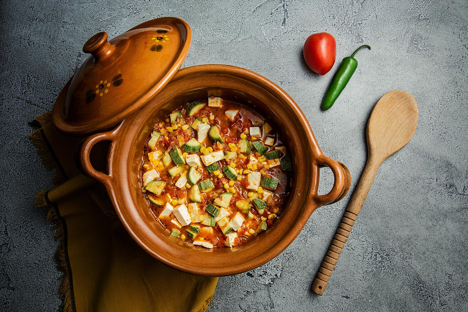 Calabacitas Guisado con Queso (Stewed Mexican Squash with Cheese)