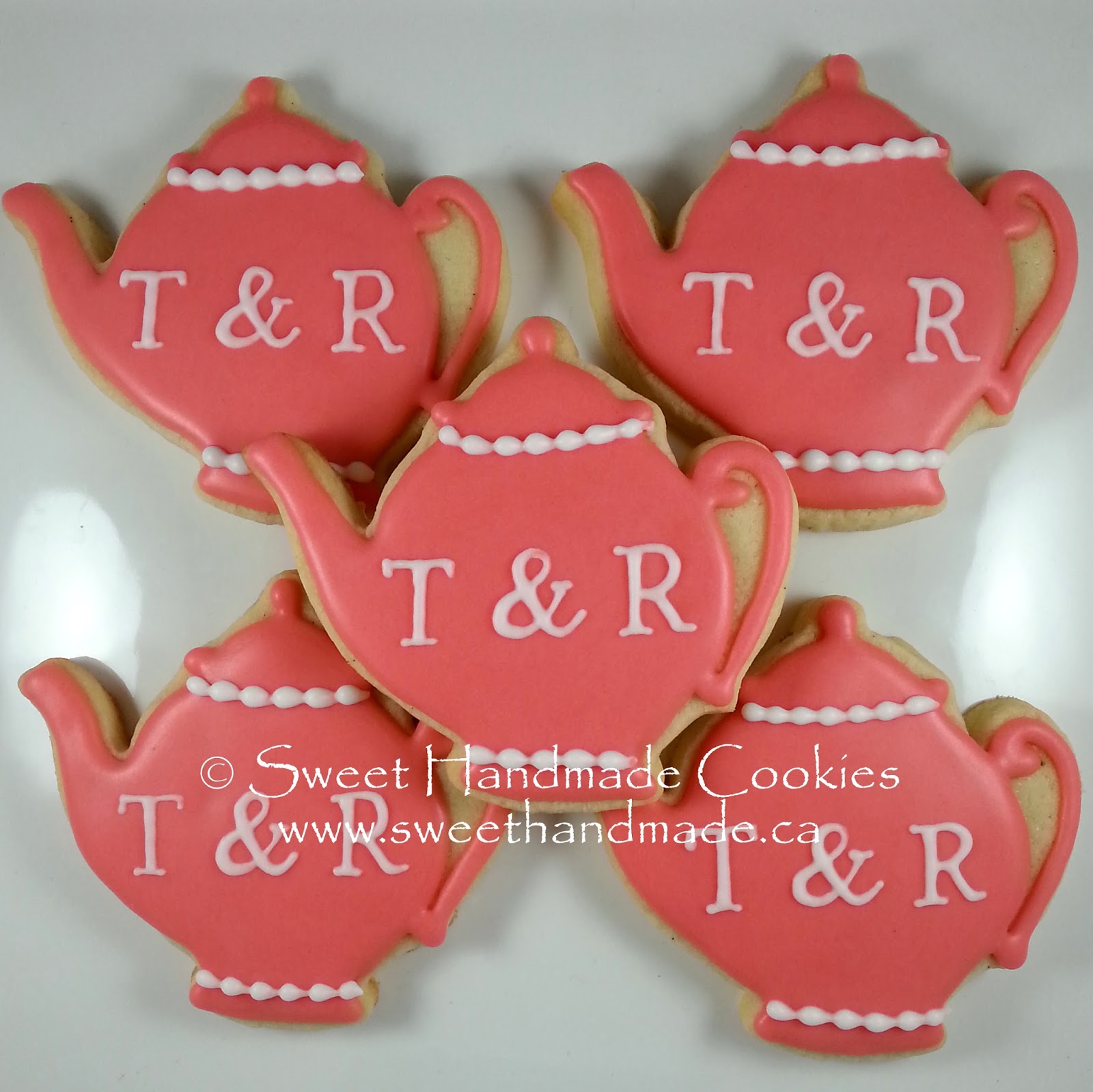 Sweet Handmade Cookies: Teapot Wedding Shower Cookies