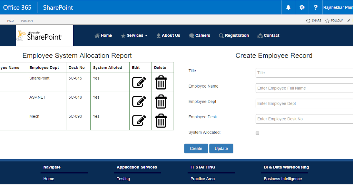 Rajshekhar's SharePoint Blog: CRUD Operation in SharePoint 2013/2010 using Rajshekhar's SharePoint Blog: CRUD Operation in SharePoint 2013/2010 using