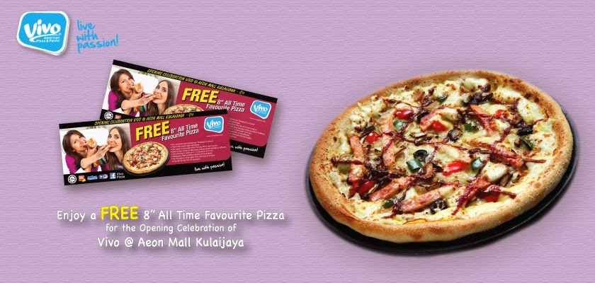 Out & About: Vivo Pizza: Enjoy Free 8″ All Time Favourite Pizza Giveaway!!