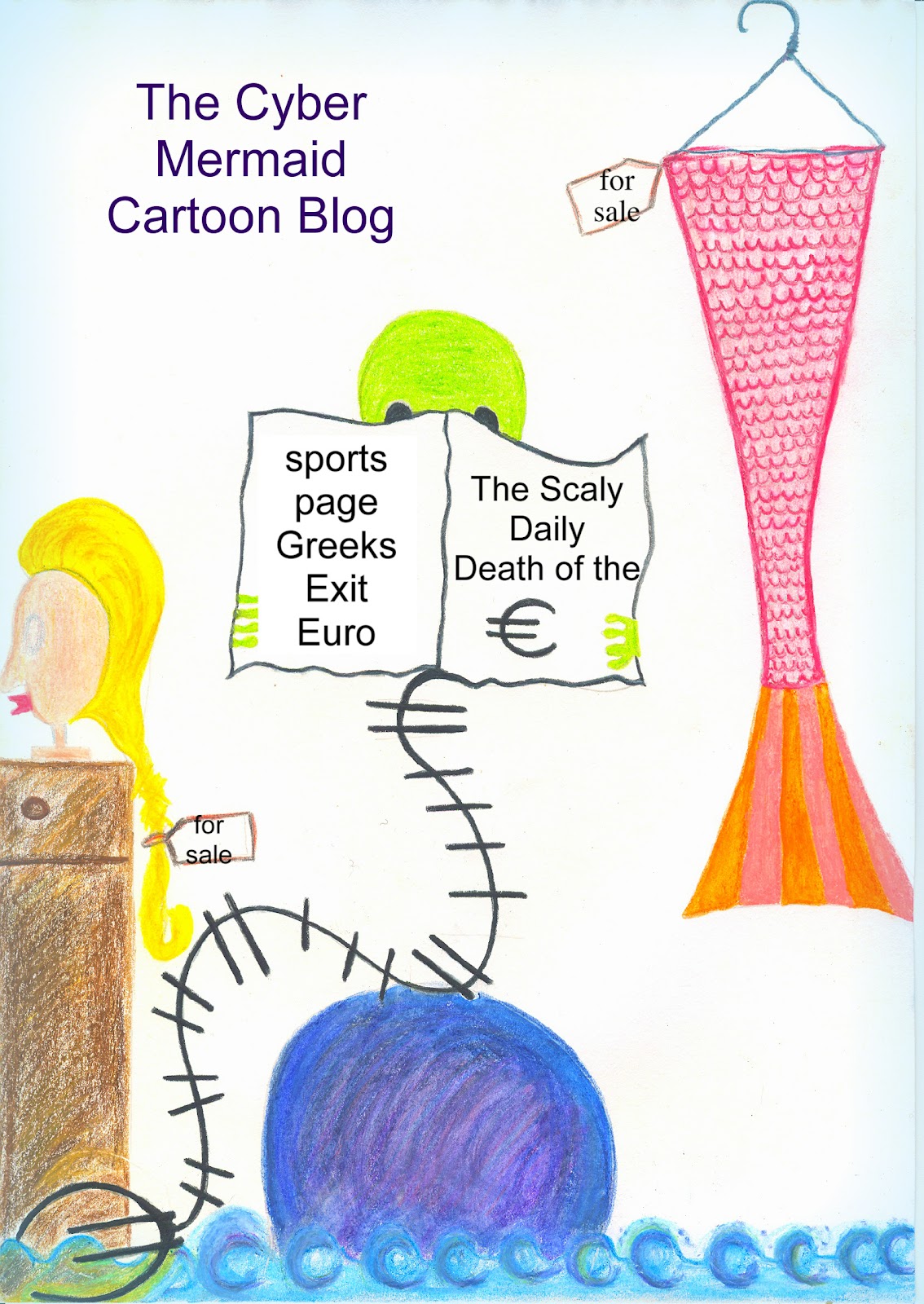 Bookmarks for The Cyber Mermaid Cartoon Blog Satirical Cartoons Surrealism