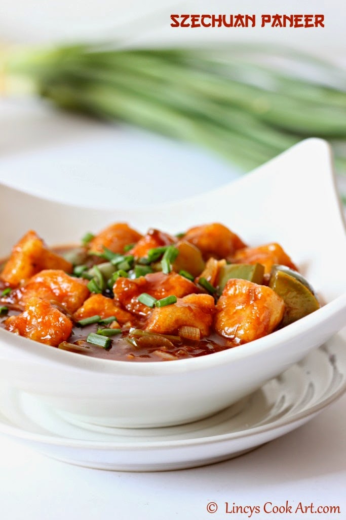 Schezwan Paneer ~ Lincy's Cook Art
