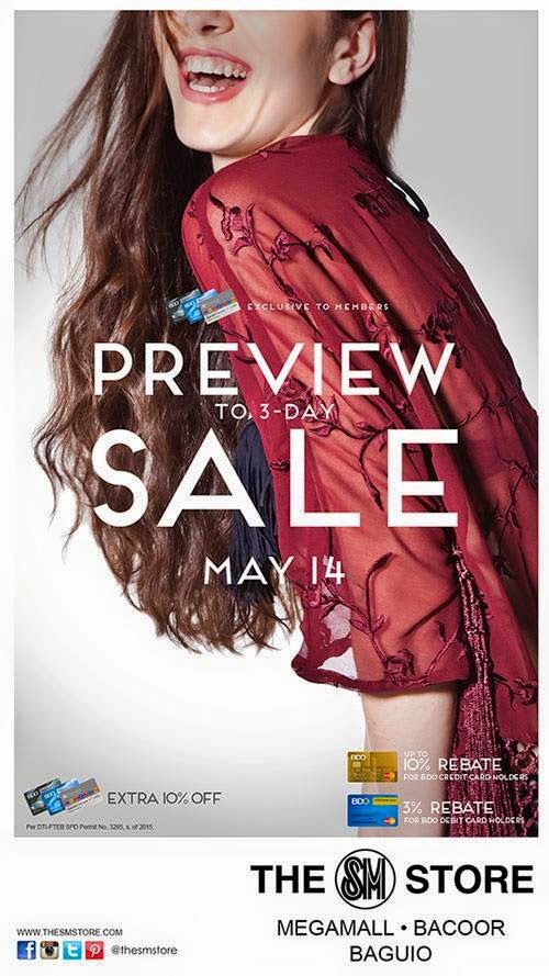 Manila Shopper: SM Stores 3-day SALE & Preview SALE: May 2015