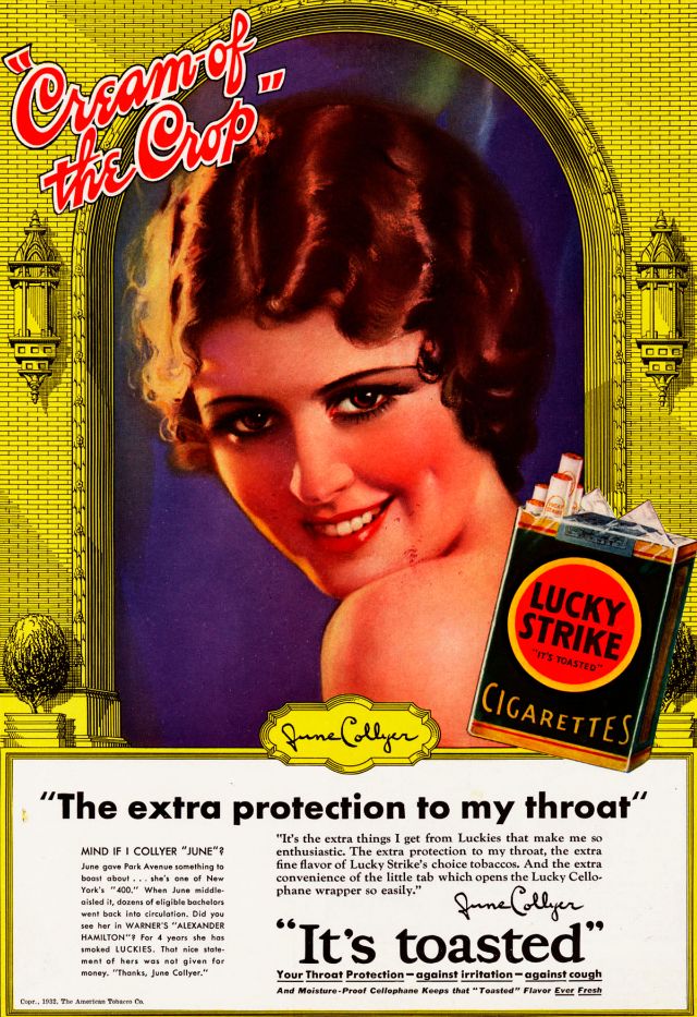 40 Vintage Tobacco Advertisements Featuring Female Movie Stars From the ...