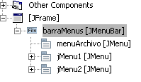 EJERCICIO JAVA: BARRA DE MENÚS EMERGENTES