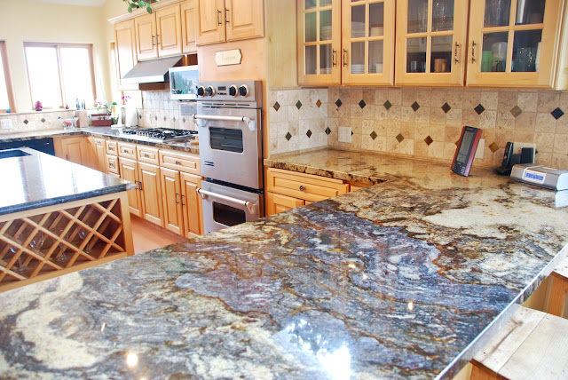 The Granite Gurus: Spectrus Granite Kitchen by MGS by Design