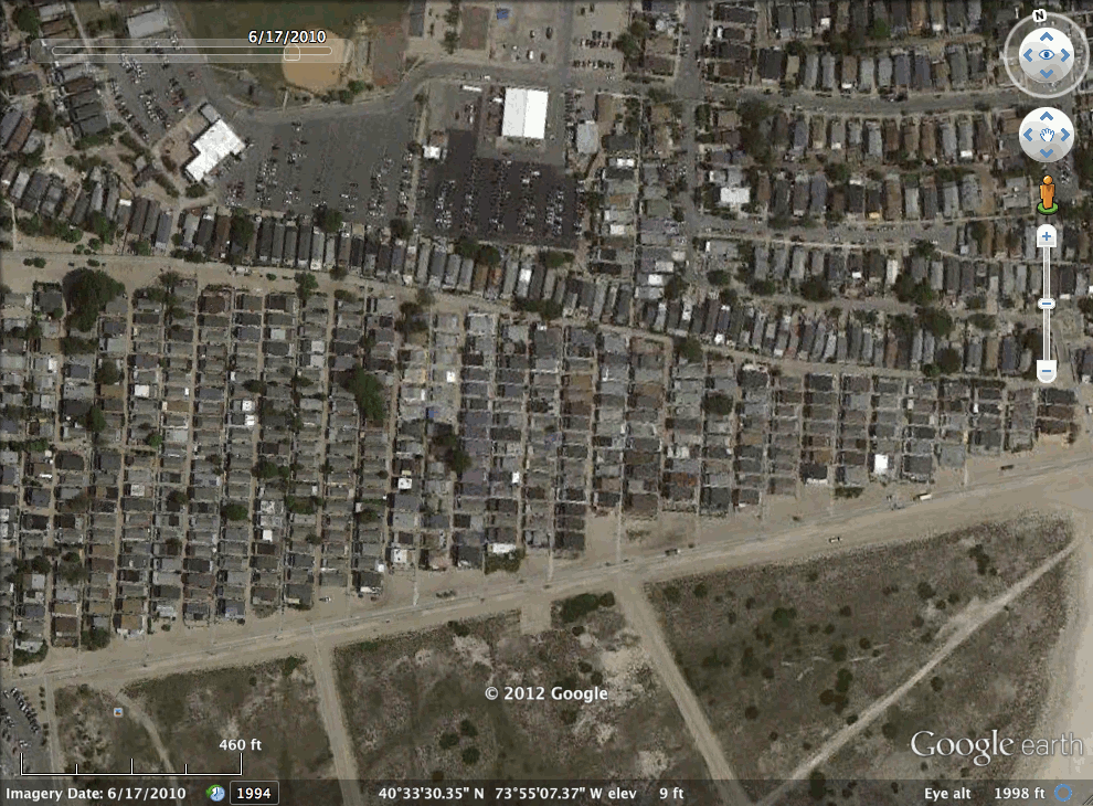 Google Earth Time Machine: Breezy Point, New York