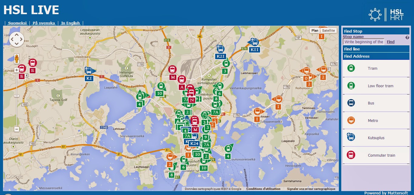 Amazing Finland: When is the next tram coming? Geo-located it!