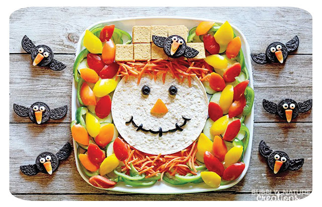 It's Written on the Wall: Fun Scarecrow Dip Platter w/Oreo Crows! Gotta ...