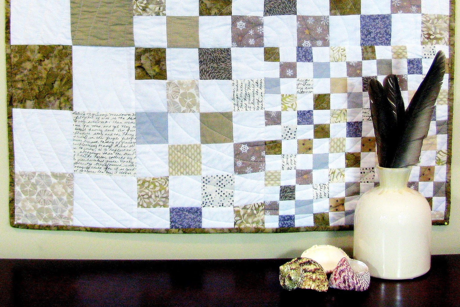Monica Curry Quilt Design: Pixel Beach Mini Quilt