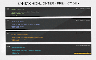 Memasang Syntax Highlighter Pre Code Di Blogger