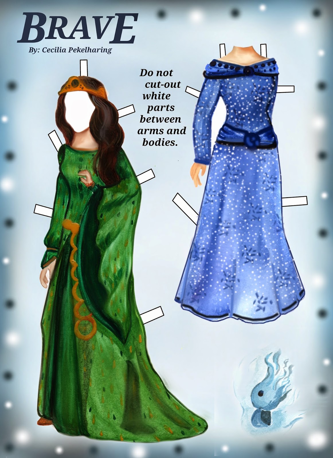 The Dainty Damselfly : Brave Paper Dolls