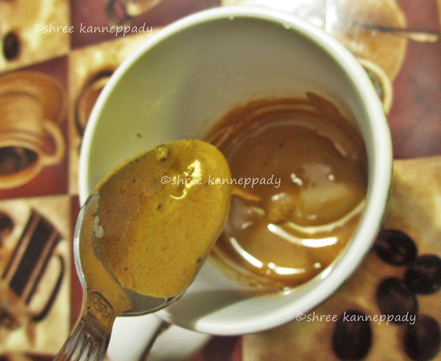 Just Cooking N Baking ....: Beaten Coffee aka Desi Cappuccino
