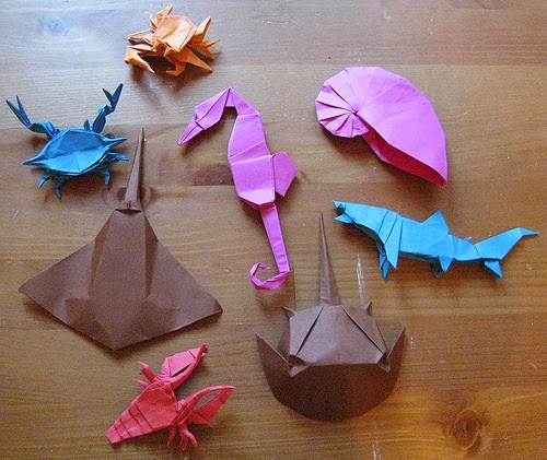 origami sea life ~ origami instructions art and craft ideas