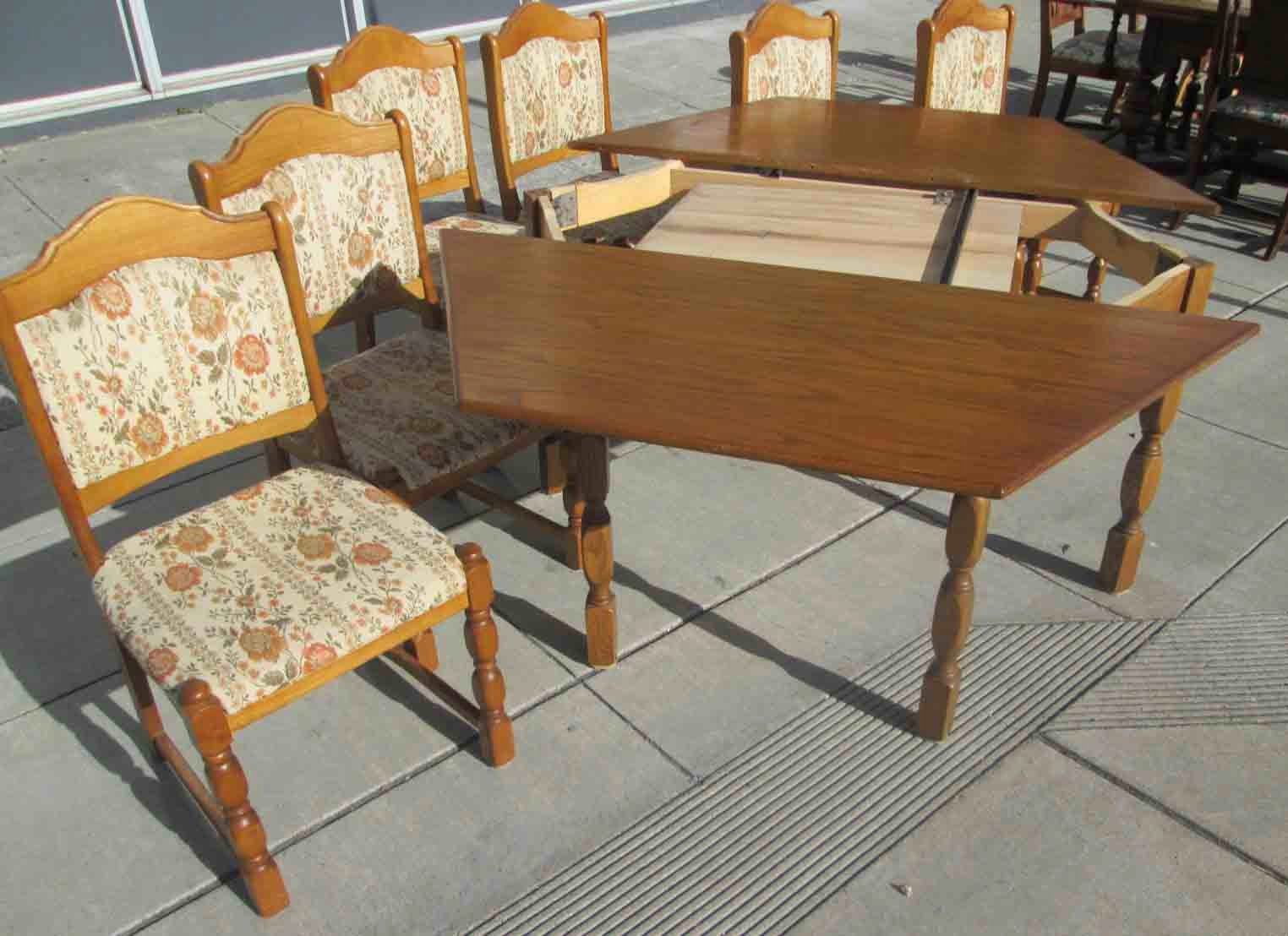 UHURU FURNITURE & COLLECTIBLES: SOLD German Dining Table with Butterfly ...