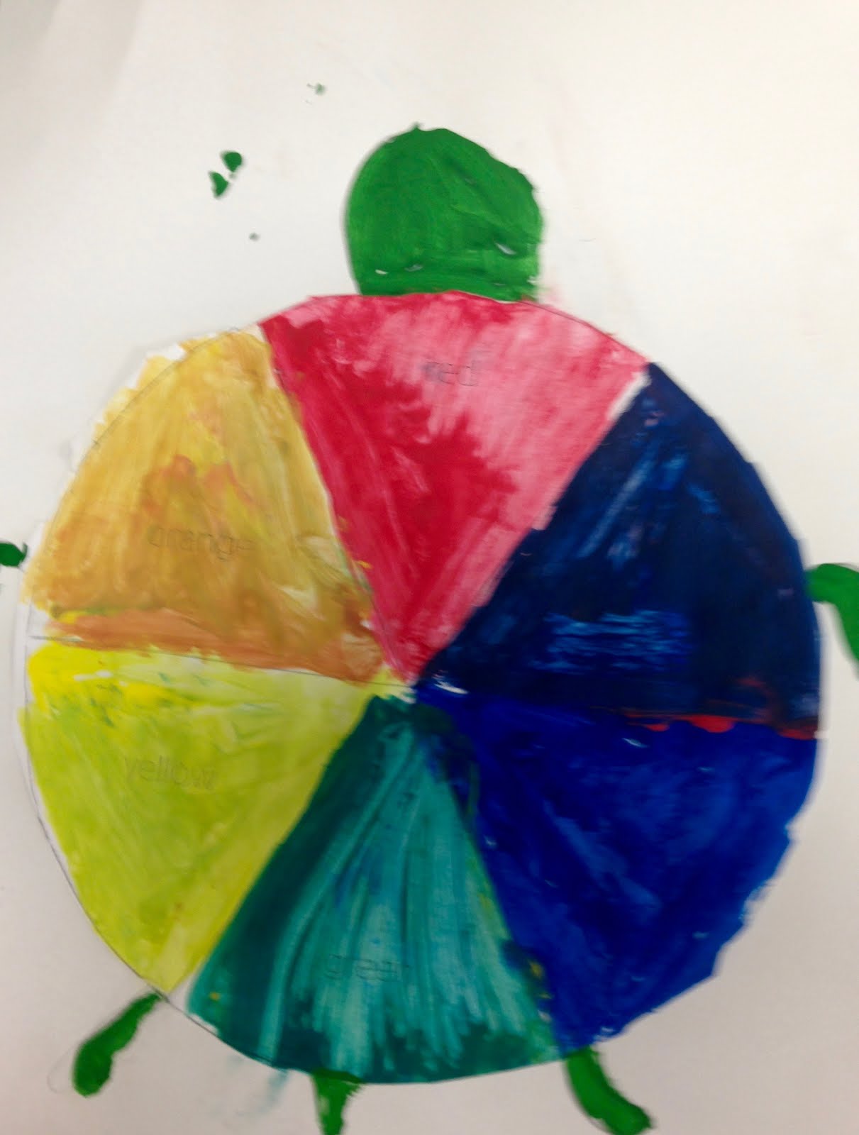 ShmoreArtRoom: First Grade Color Wheel Turtles
