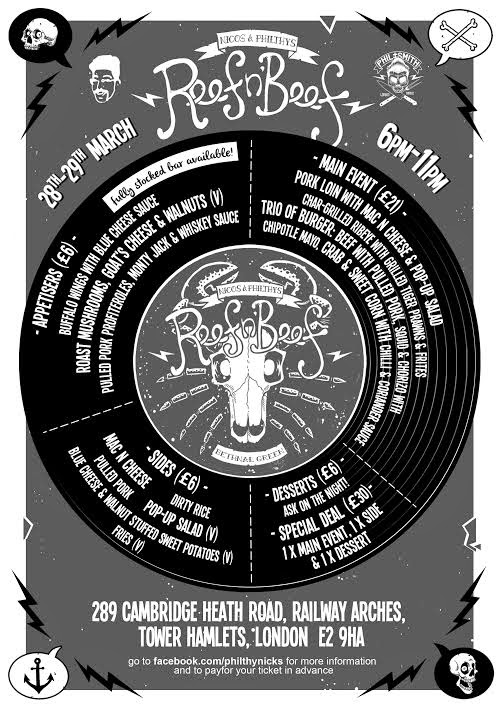 London Pop-ups: Nicos & Philthy's 2 Nights of Reef 'n' Beef in Bethnal ...