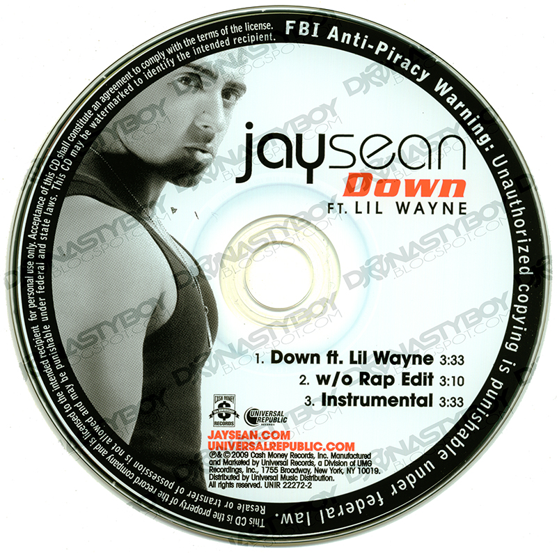 Promo, Import, Retail CD Singles & Albums: Jay Sean - Down - (Promo CD Single) - 2009