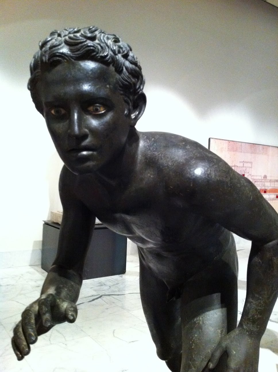 In Search of Gelato: Statue from Herculaneum in Archeological Museum
