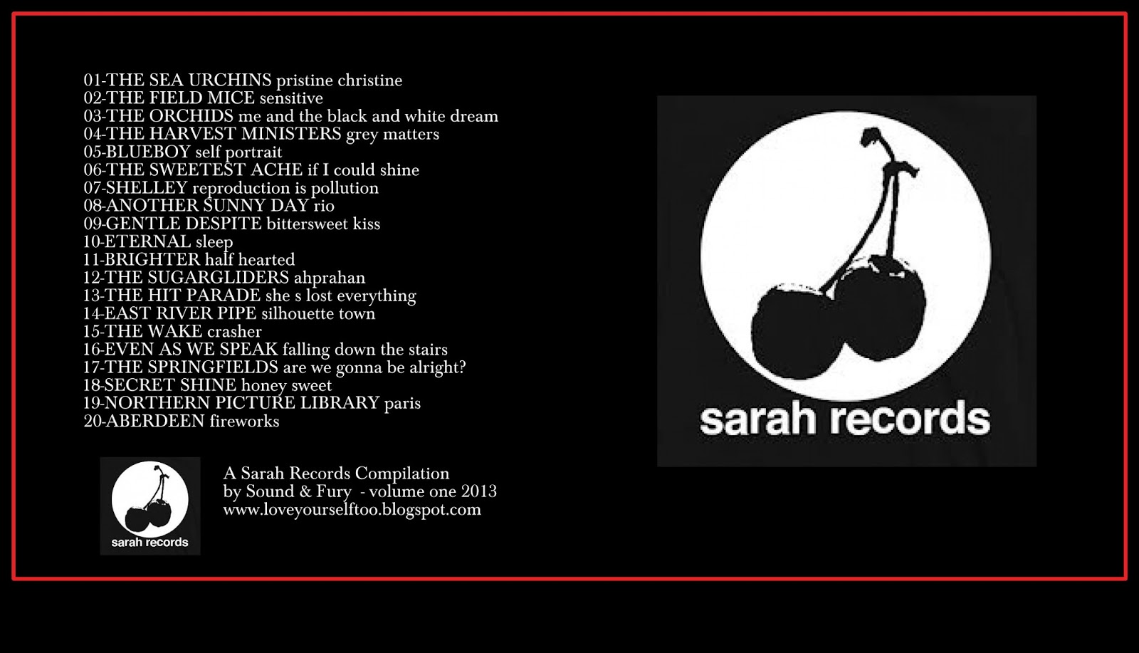 THE SOUND & THE FURY: SARAH RECORDS compilation (volume one)