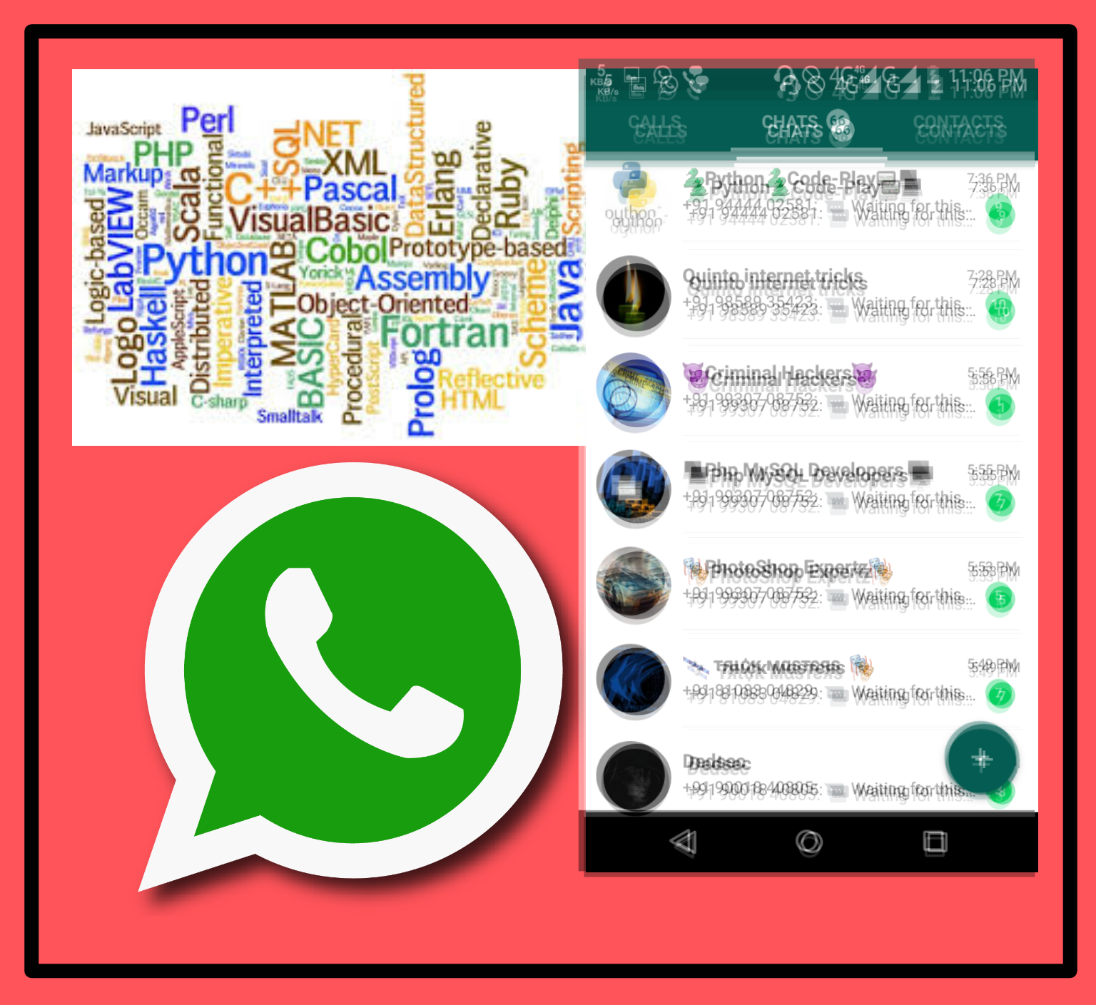 Learn Programming language on whatsapp | First time on whatsapp group ...