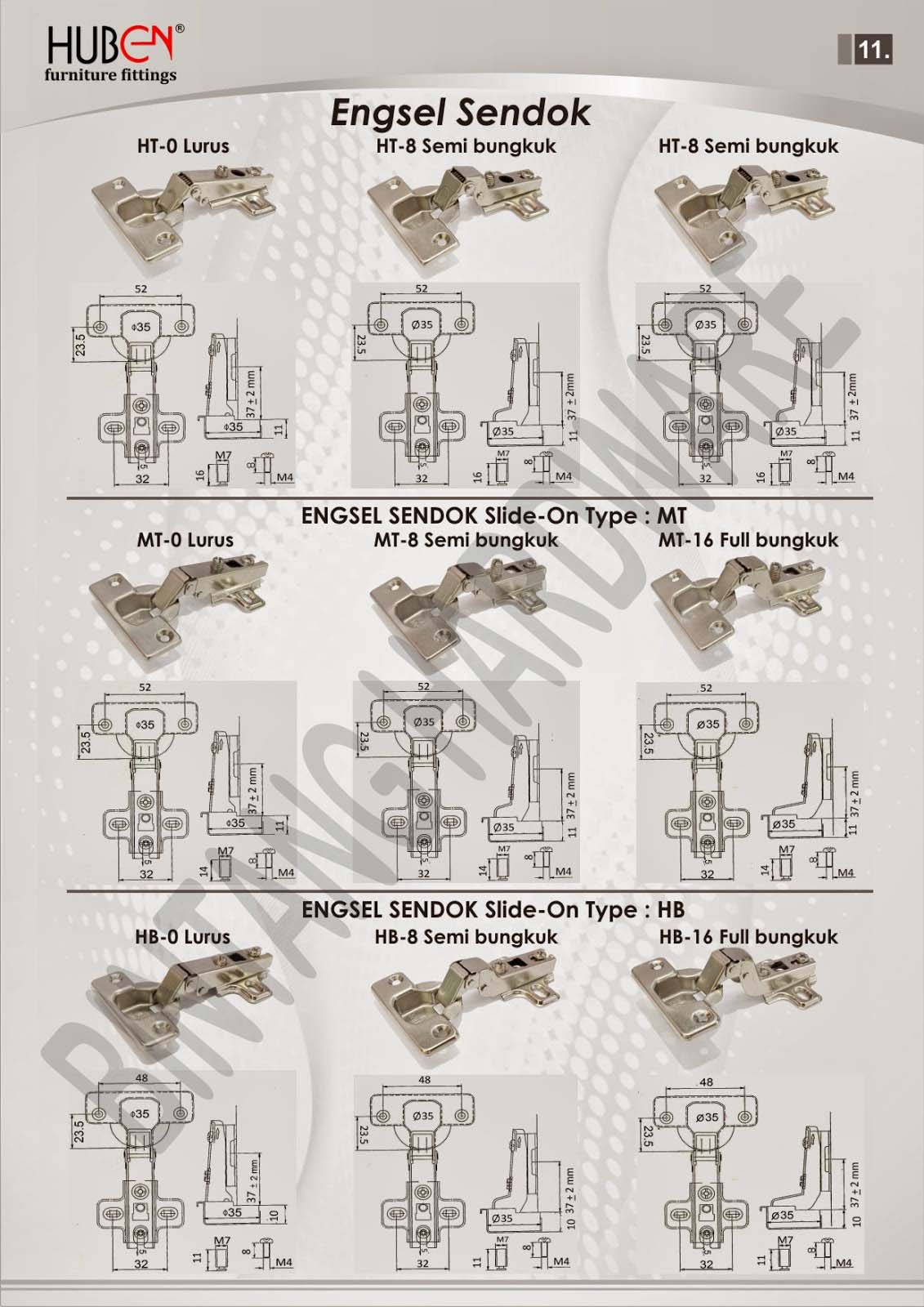 Engsel Sendok Huben ~ Bintang Hardware Jual Hardware Furniture Fittings ...